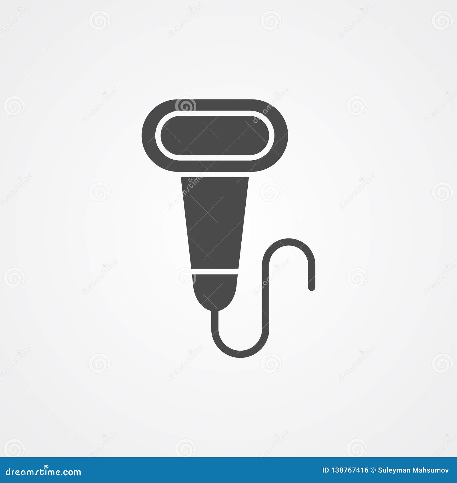 Barcode Scanner Vector Icon Sign Symbol Stock Vector - Illustration of ...