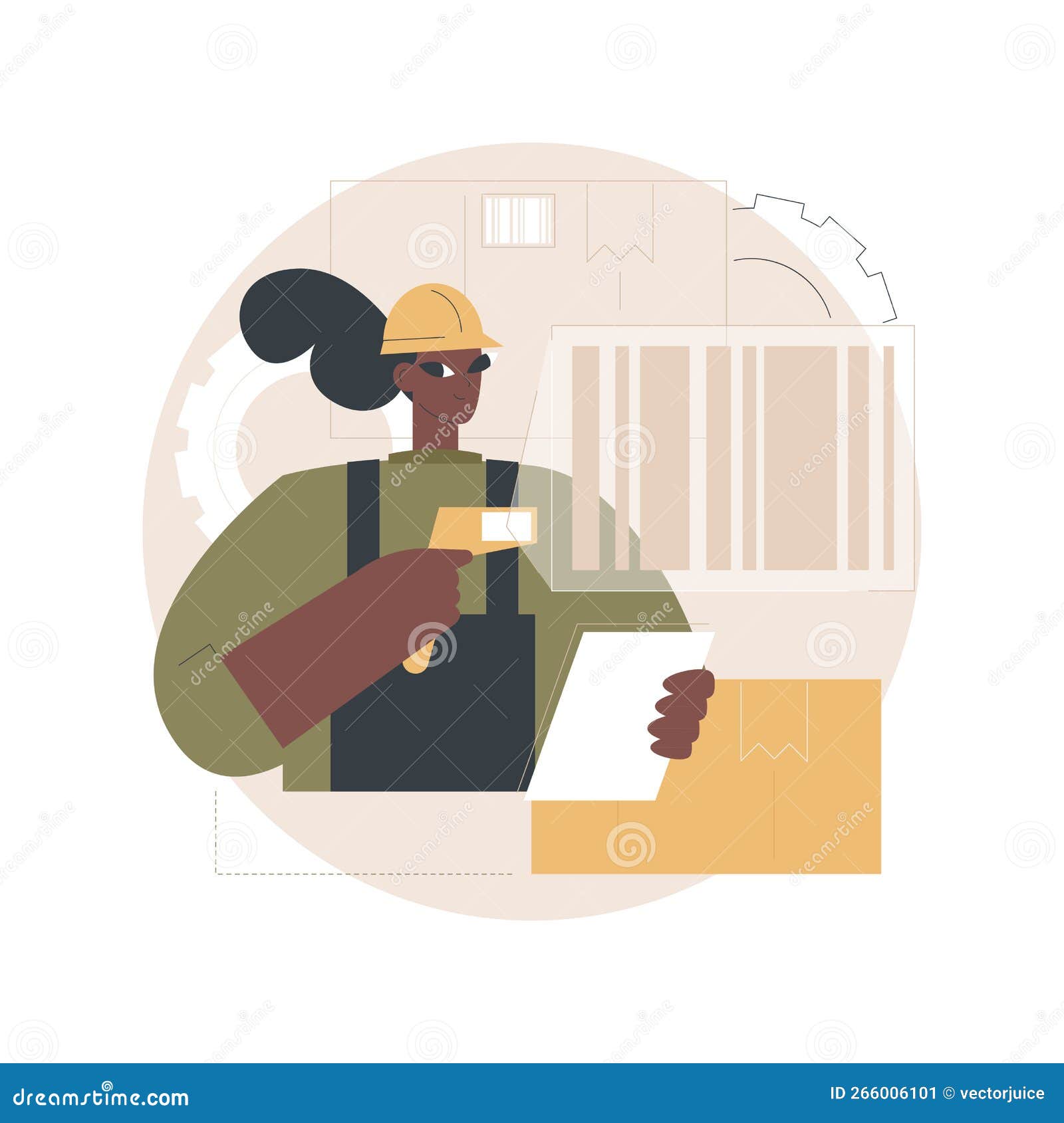 Barcode Scanning Abstract Concept Vector Illustration Stock Vector ...