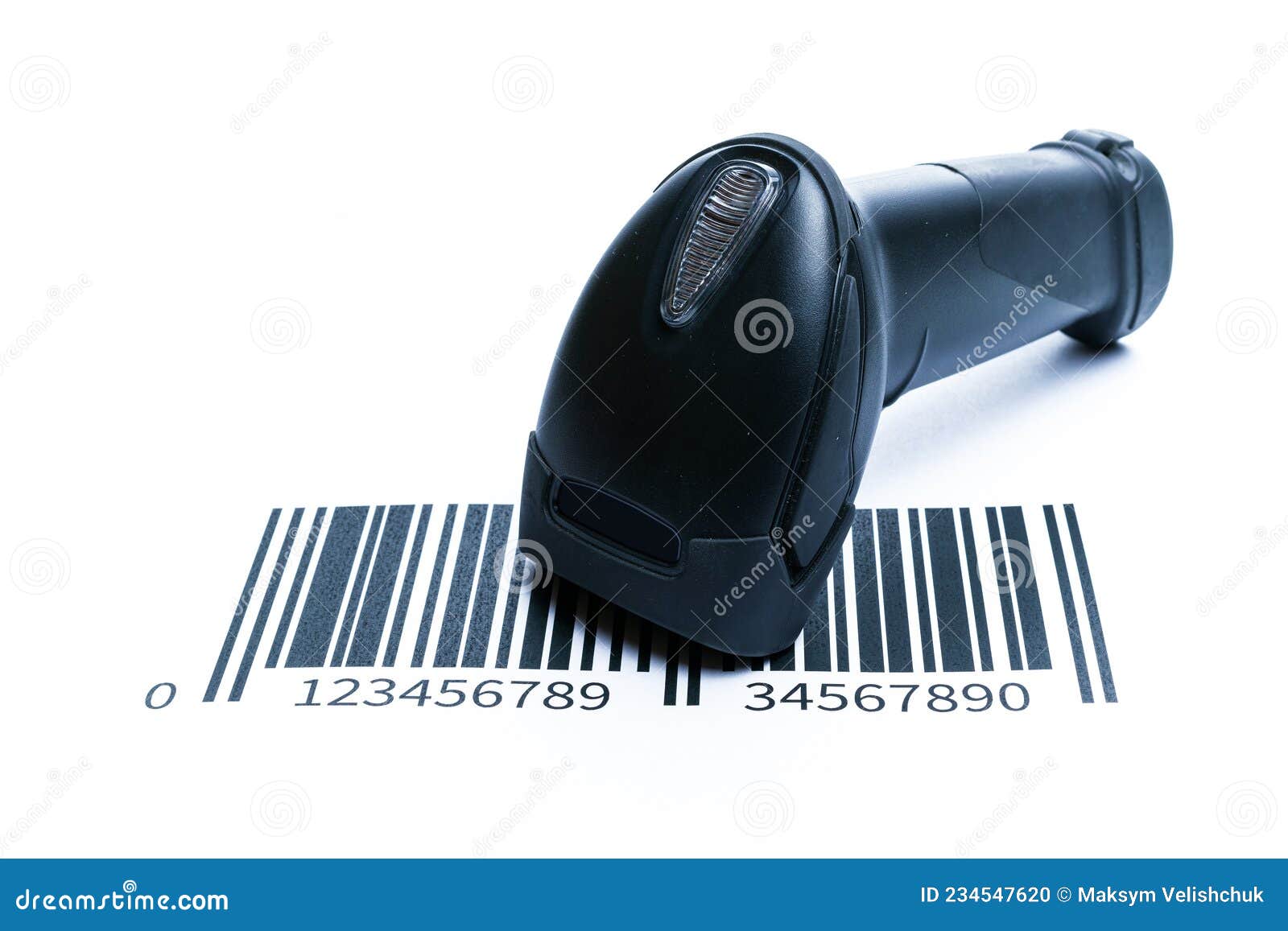 Barcode Scanning. Reader Laser Scanner For Warehouse. Retail Label ...