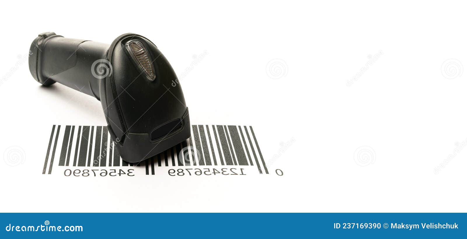 Barcode Scanning. Reader Laser Scanner for Warehouse. Retail Label ...