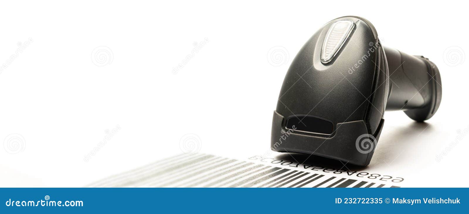 Barcode Scanning. Reader Laser Scanner for Warehouse. Retail Label ...