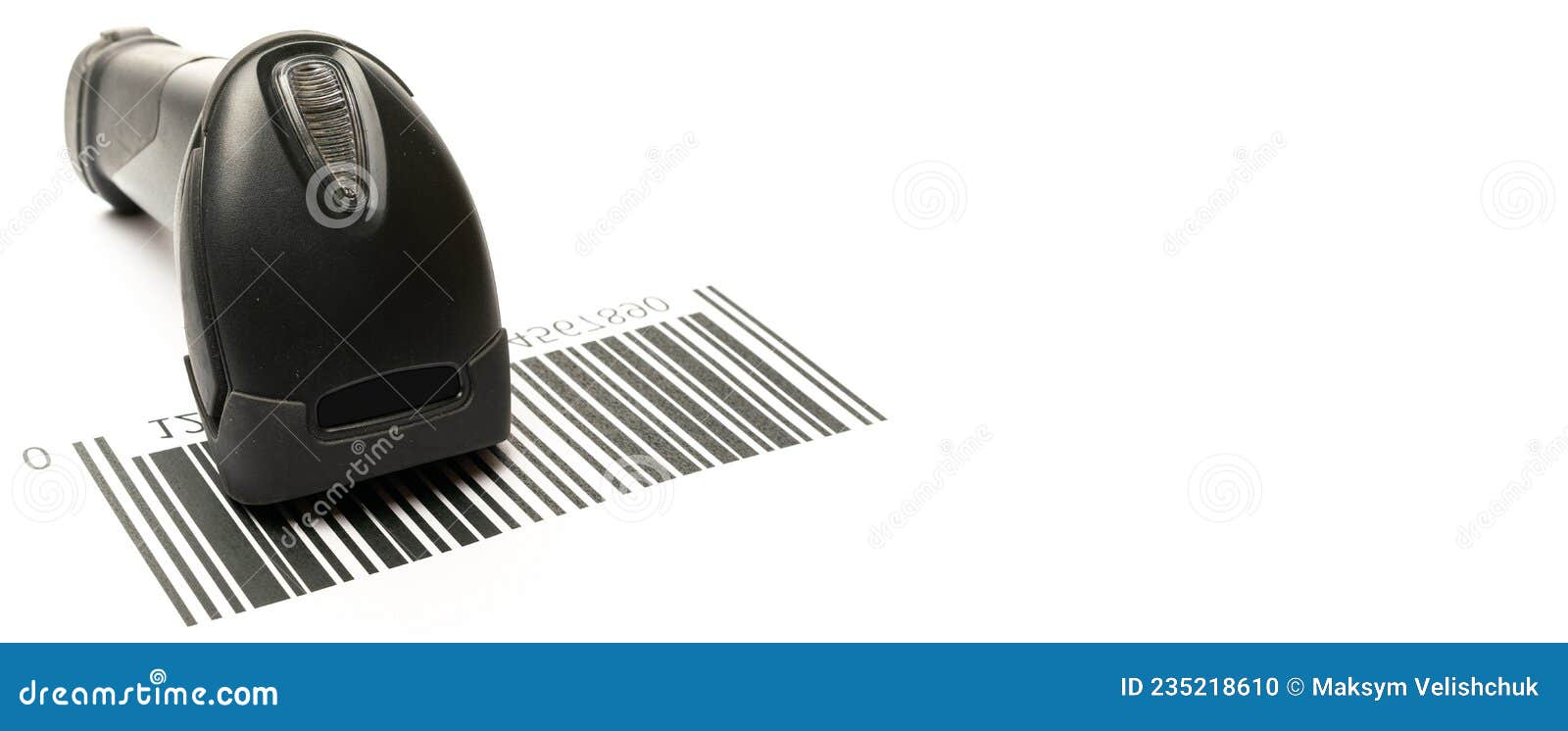 Barcode Scanning. Reader Laser Scanner For Warehouse. Retail Label ...