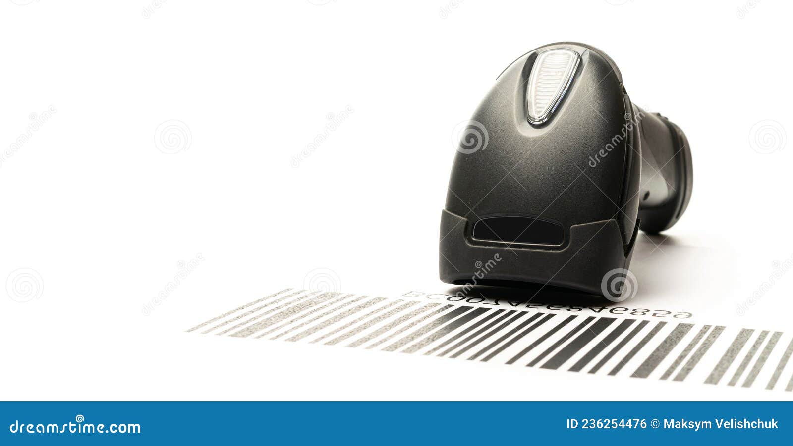 Barcode Scanning. Reader Laser Scanner for Warehouse. Retail Label ...