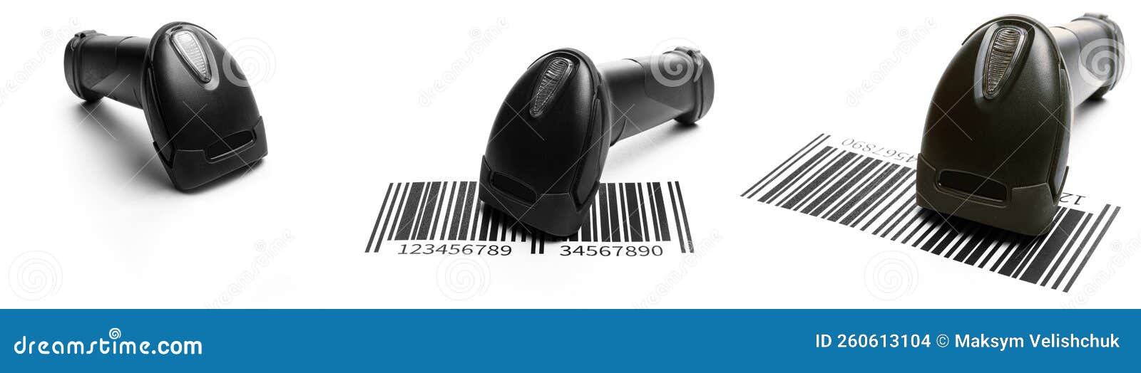 Barcode Scanning Set. Reader Laser Scanner for Warehouse Stock Photo ...