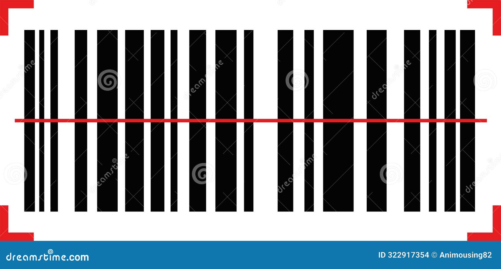Barcode scanning stock vector. Illustration of barcode - 322917354