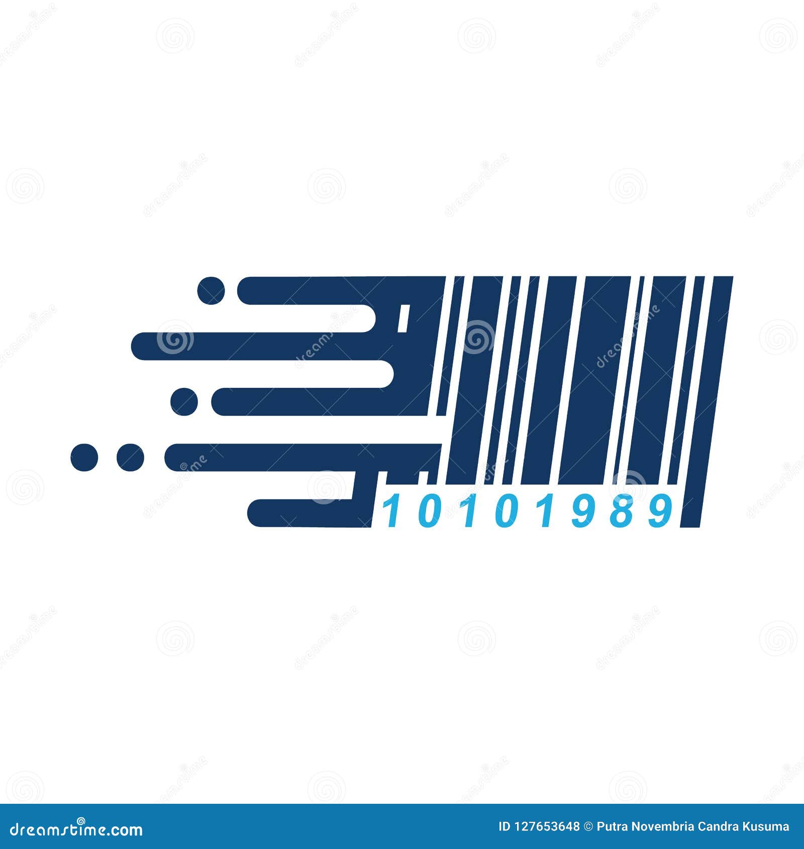 Barcode Speed Logo Icon Design Stock Illustration - Illustration of ...