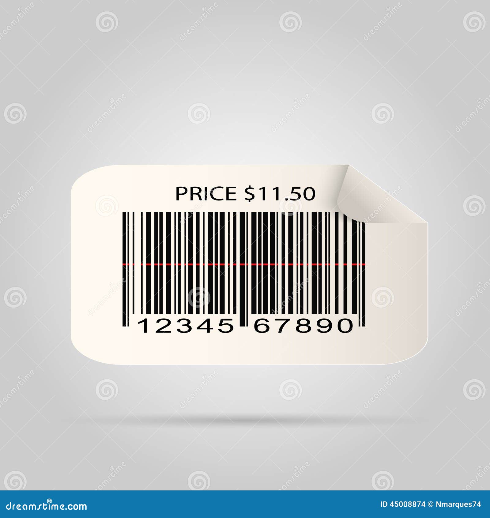 Barcode Sticker Cartoon Vector | CartoonDealer.com #28102389