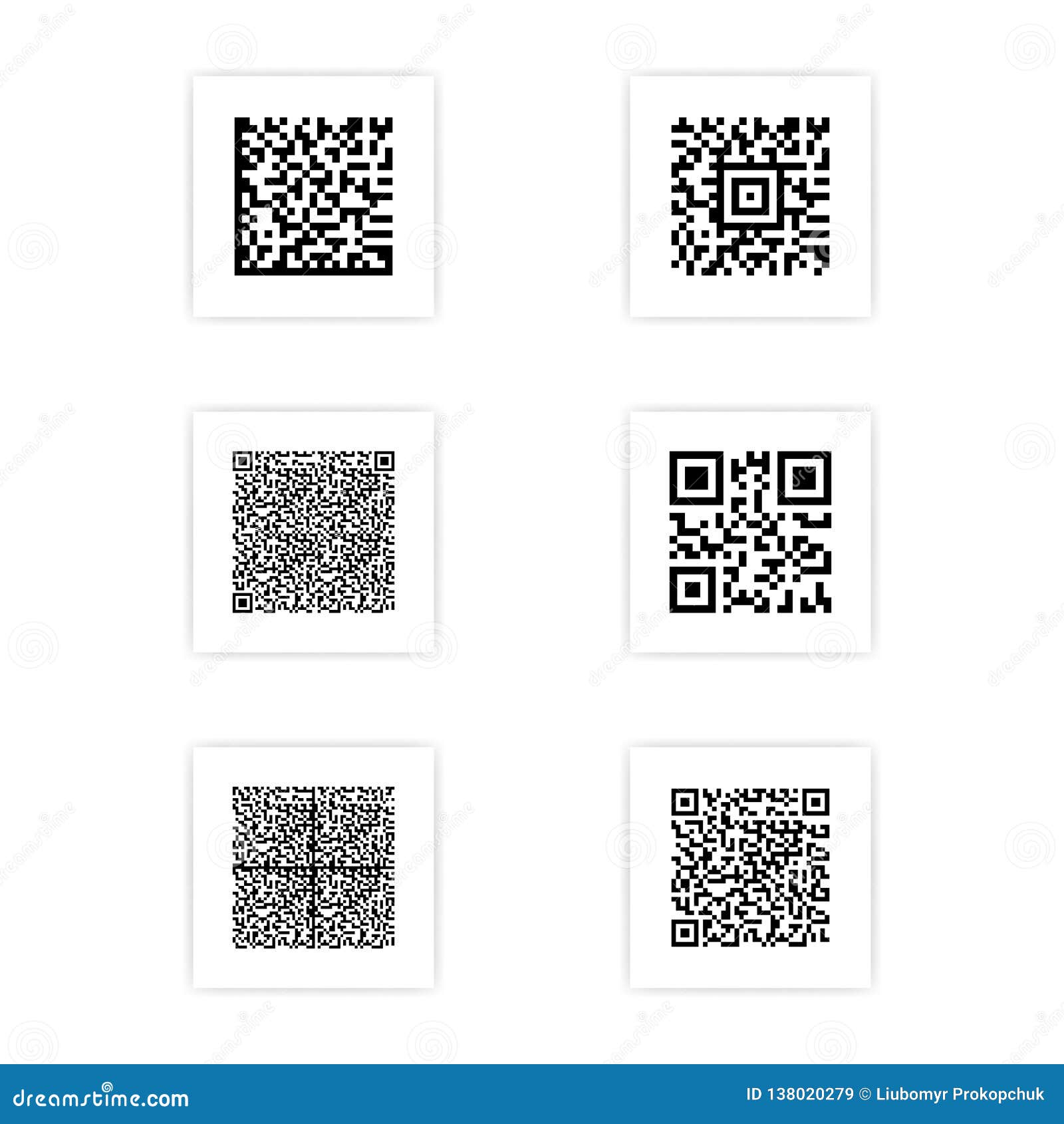 Barcode sticker set vector stock vector. Illustration of digital ...