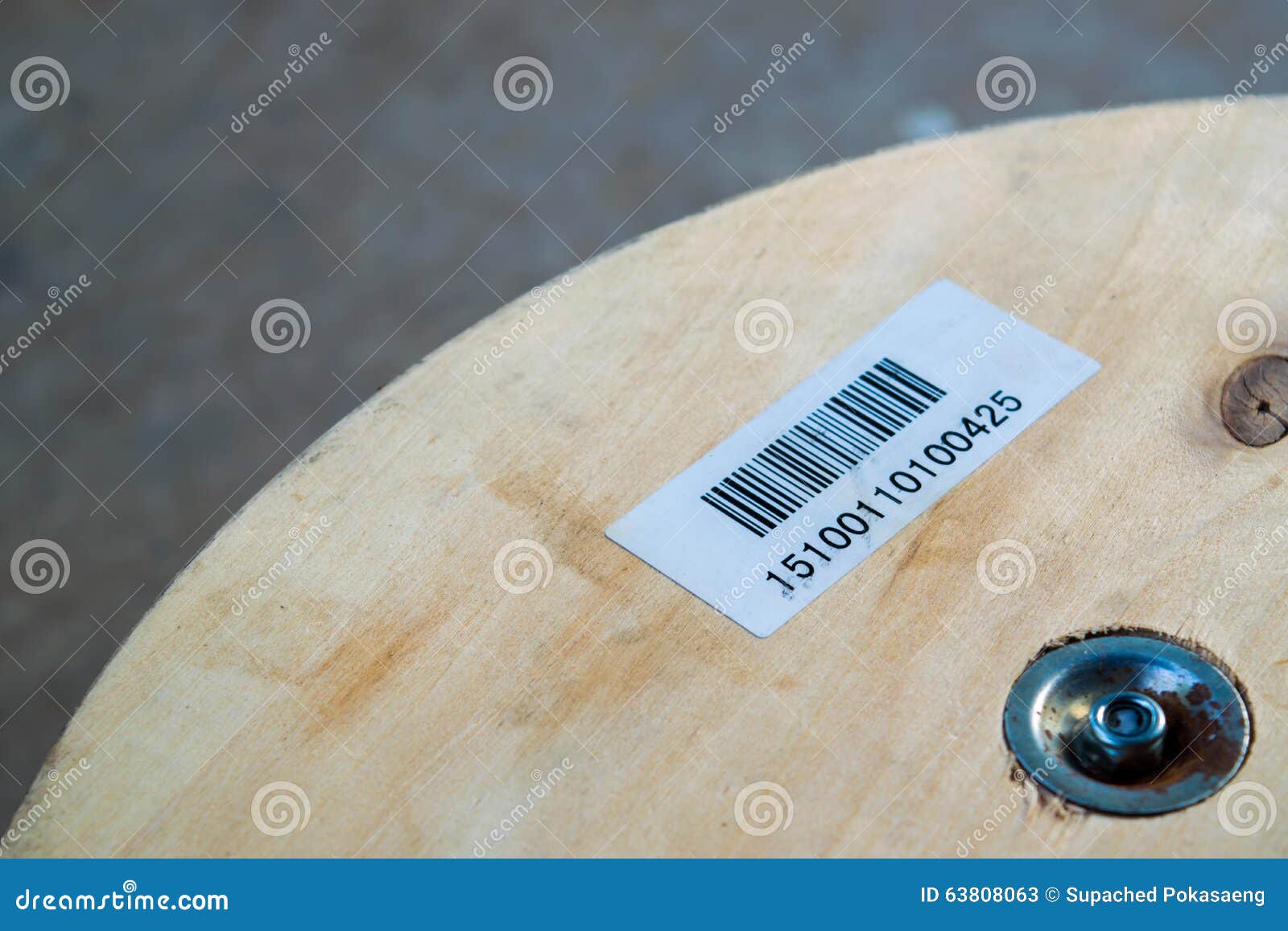 Barcode Sticker Printing Machine. Black Machine With Ribbon In Machine ...