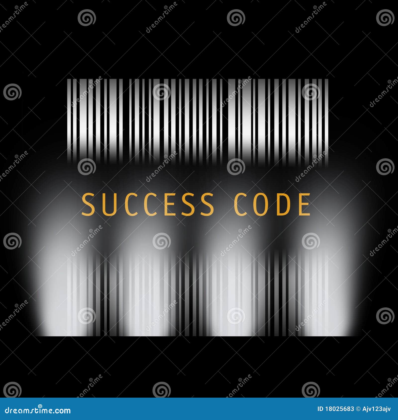 Barcode Success stock illustration. Illustration of bars - 18025683