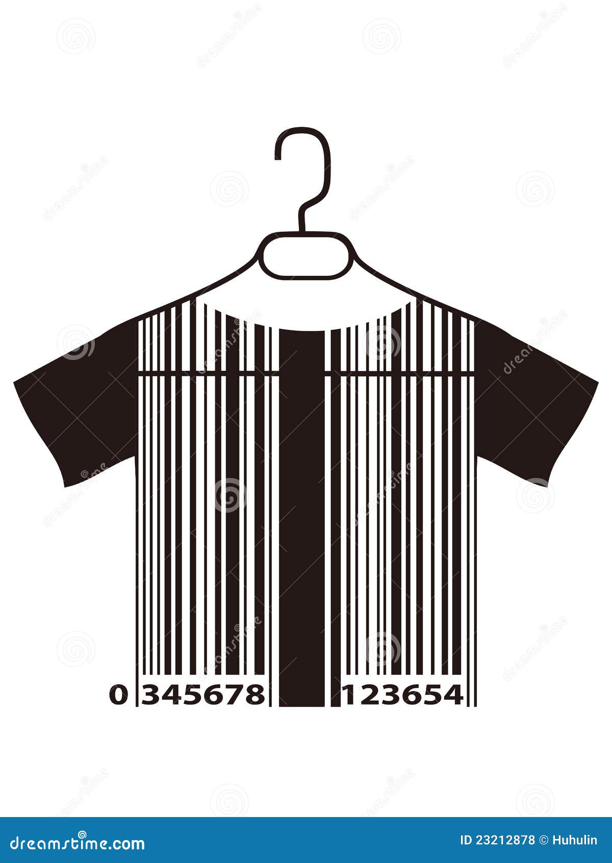 Clothes In Barcode Vector Illustration | CartoonDealer.com #13338106