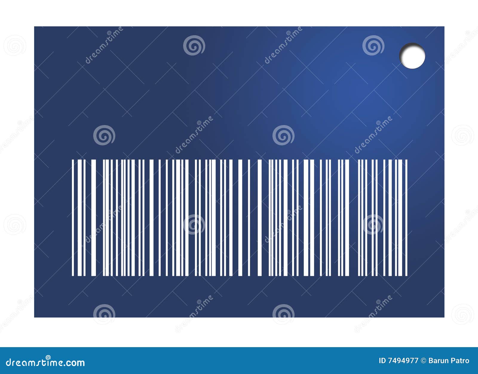 Barcode Tag stock illustration. Illustration of horizontal - 7494977