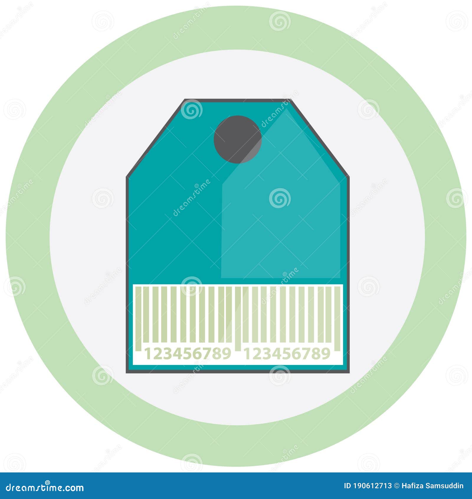 Barcode Tag. Vector Illustration Decorative Design Stock Vector ...