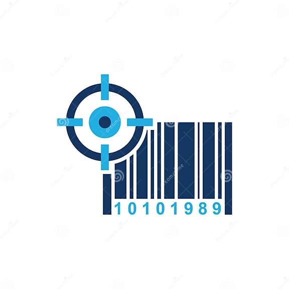 Barcode Target Logo Icon Design Stock Vector - Illustration of ...