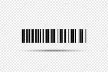 Barcode - Vector Icon. Bar Code on Transparent Background Stock Vector ...
