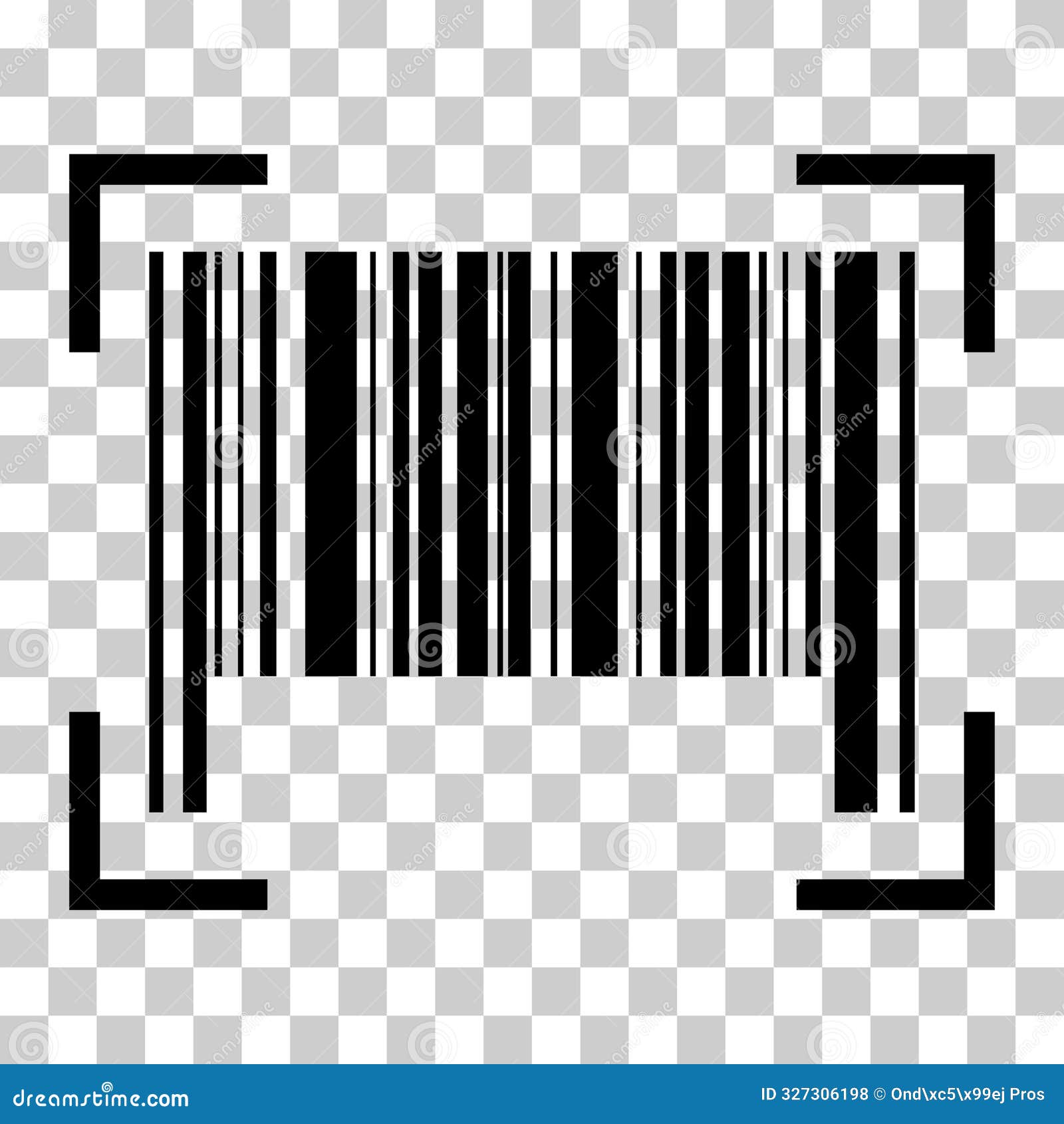 Barcode Vector Icon. Bar Code for Web Flat Design Stock Illustration ...