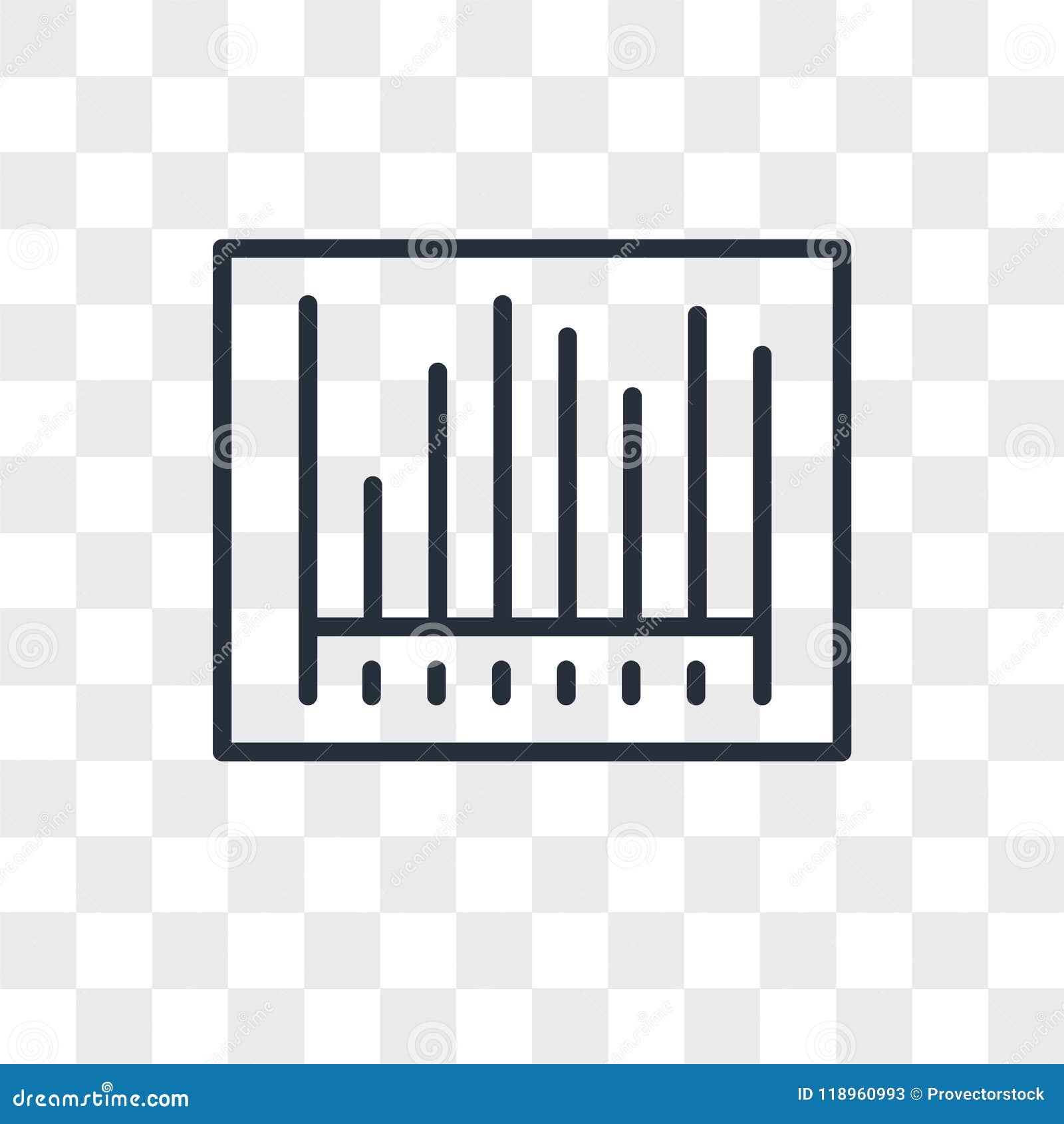Barcode Vector Icon Isolated on Transparent Background, Barcode Logo ...