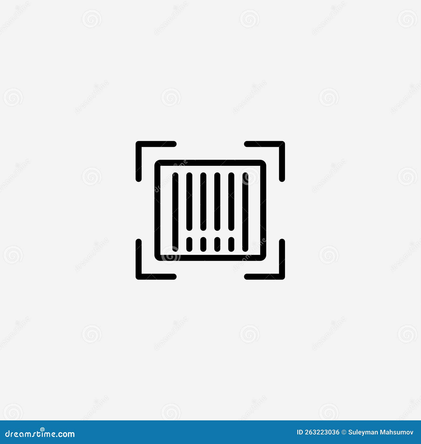 Barcode Vector Icon Sign Symbol Stock Vector - Illustration of product ...