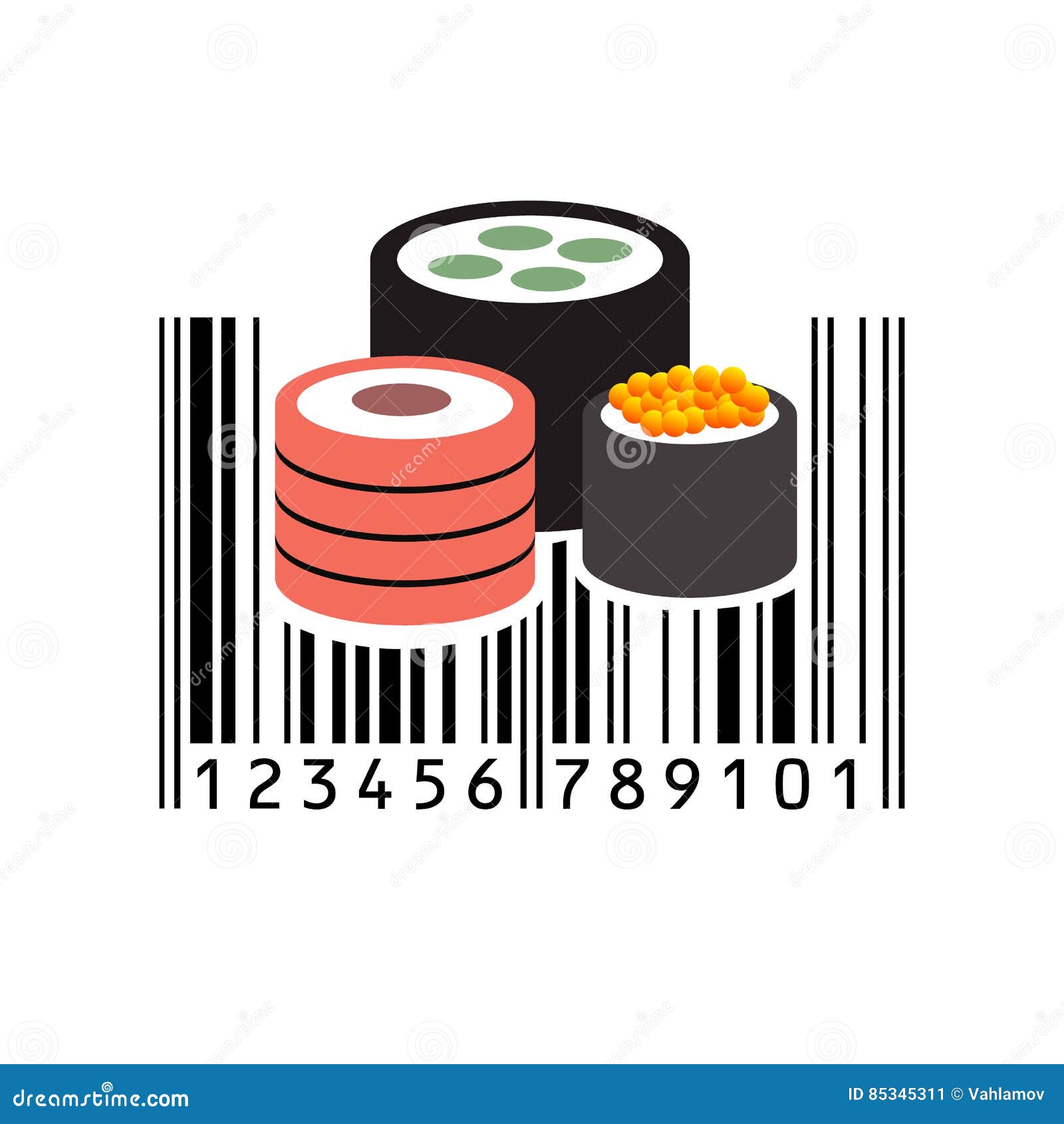 Barcode. Vector Illustration. Stock Vector - Illustration of item ...
