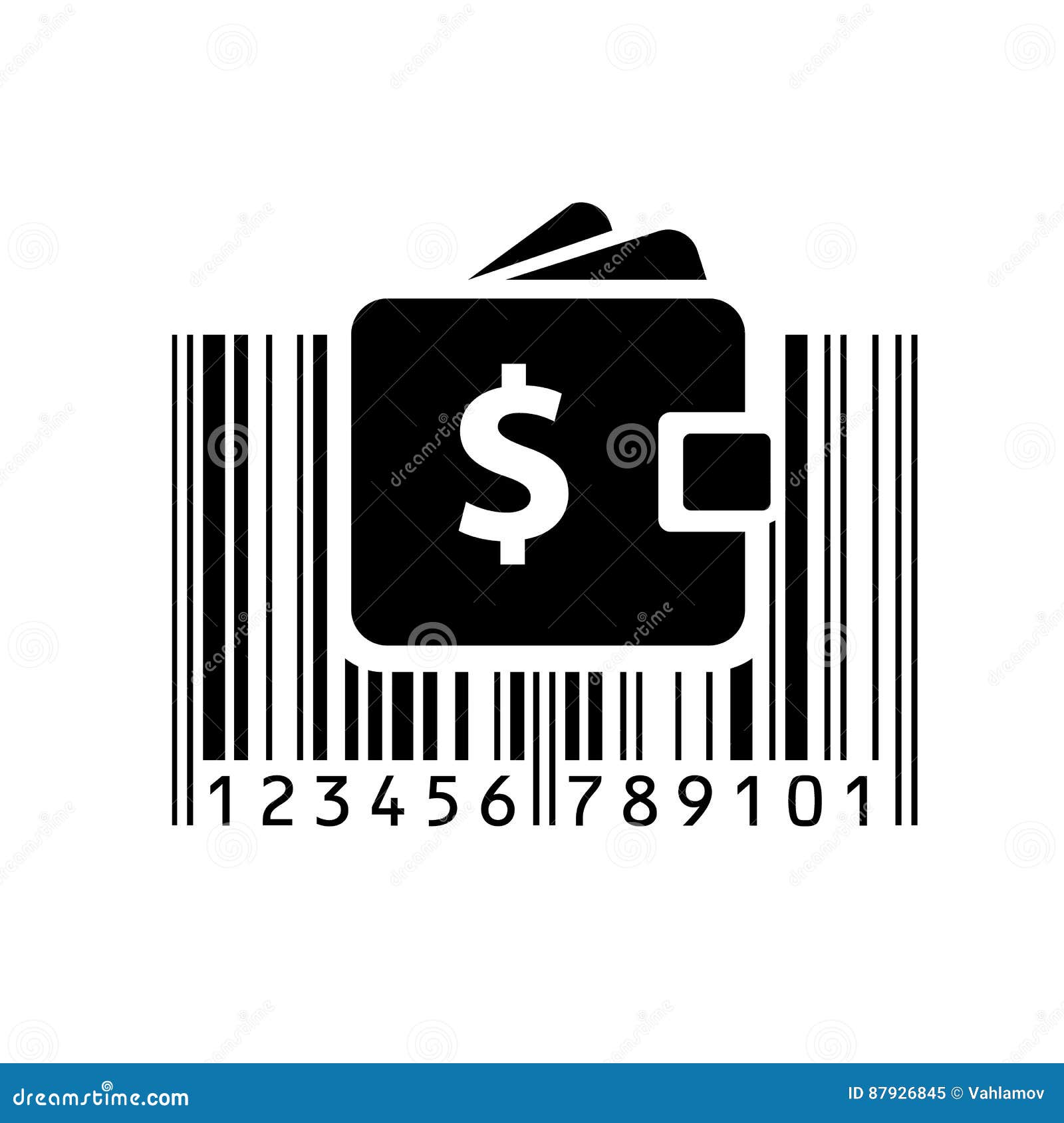 Barcode. Vector Illustration. Stock Vector - Illustration of currency ...