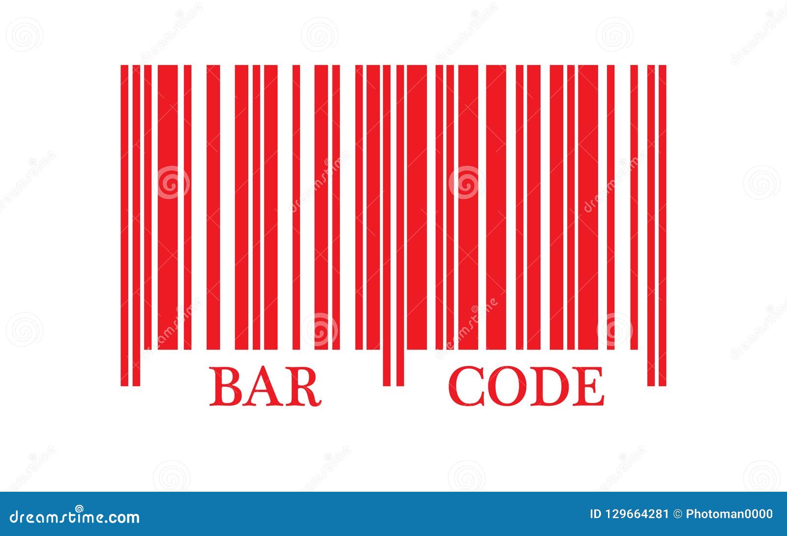 Barcode Vector Isolated Logo Stock Vector - Illustration of logo ...