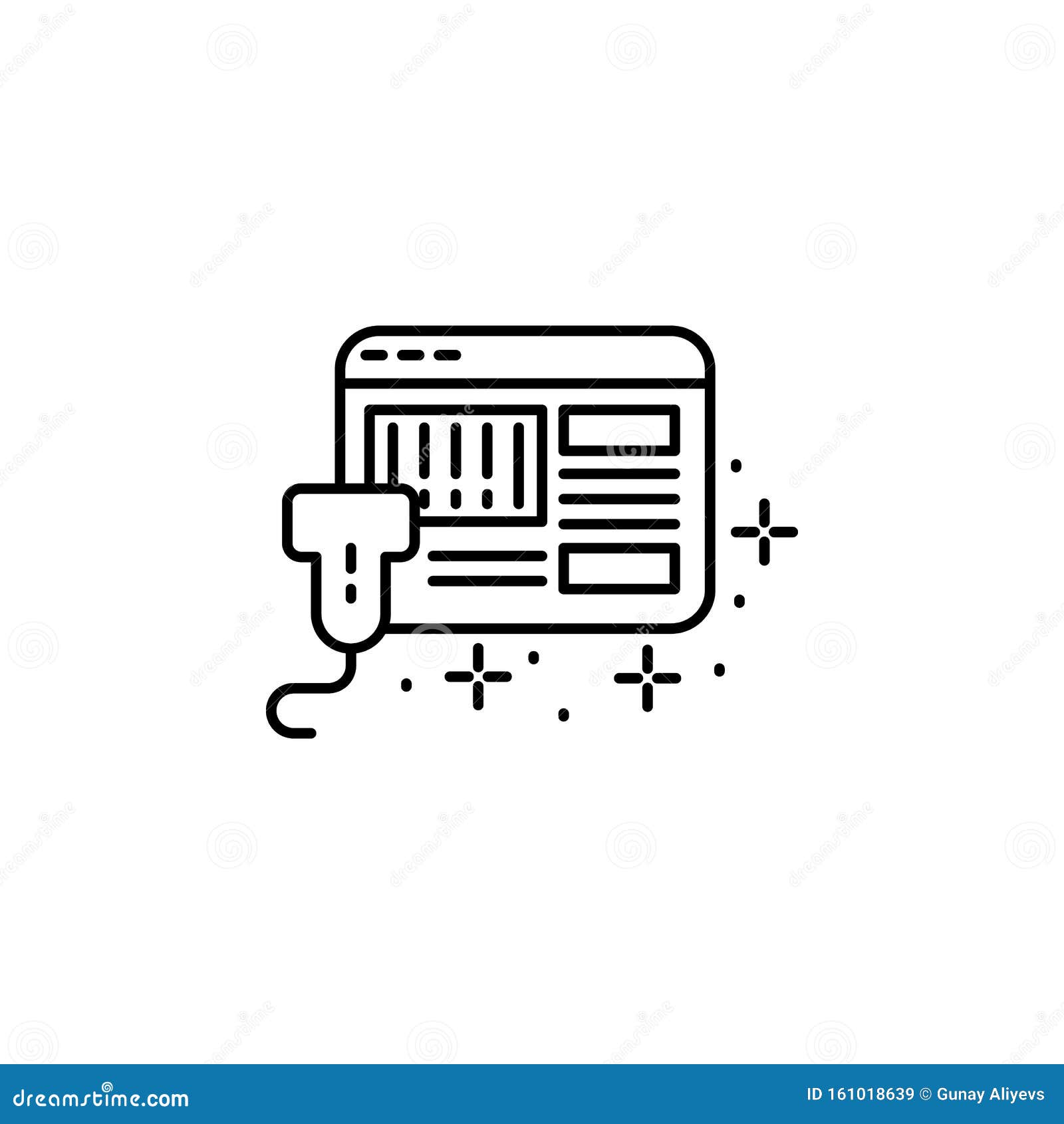 Barcode Website Icon. Element of Qr Code and Barcode Icon Stock ...