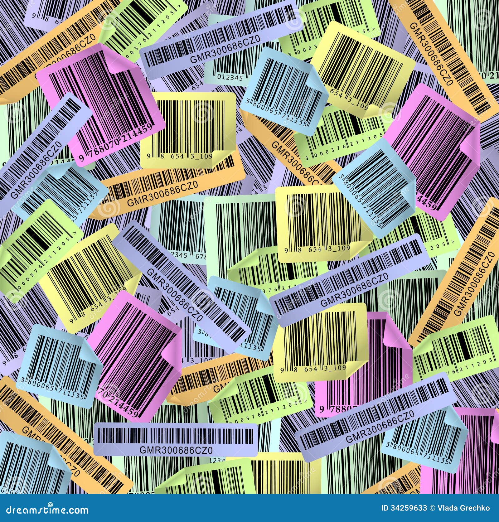 Barcodes Cartoon Vector | CartoonDealer.com #34259633