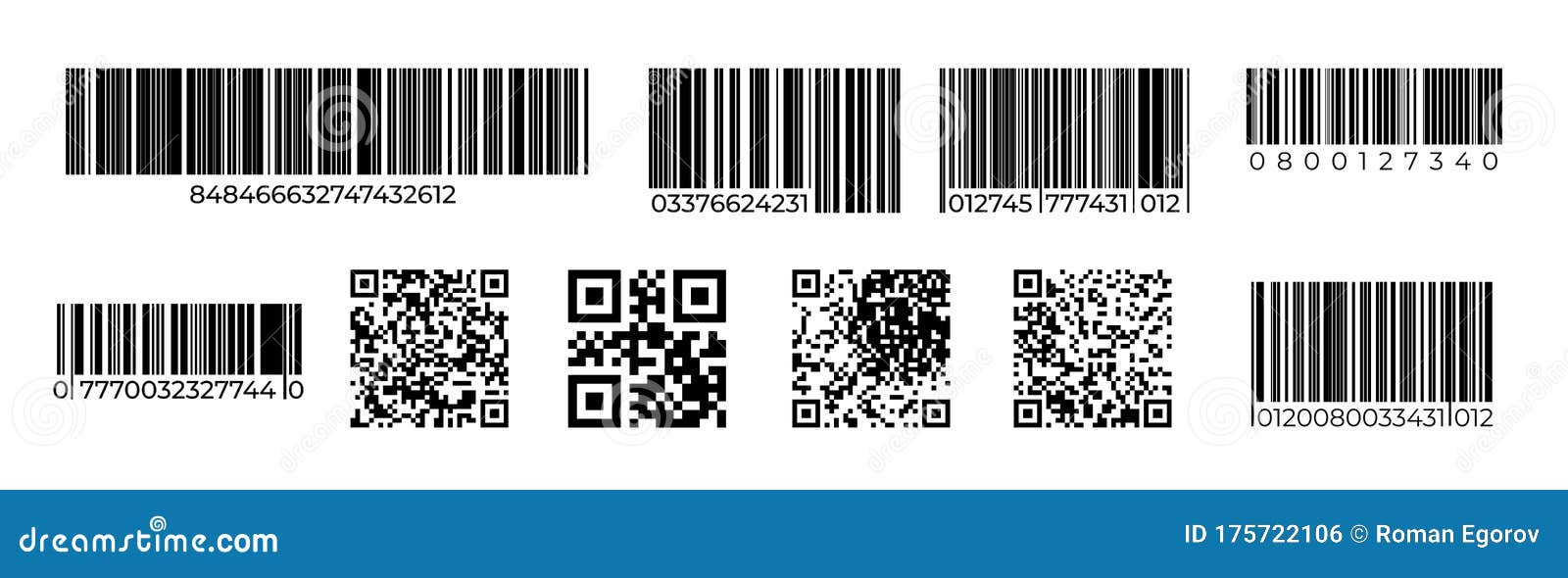 Barcodes. QR Code Product Identification Mark, Price Tag for Laser Scan ... Barcodes. QR Code Product Identification Mark, Price Tag for Laser Scan ...