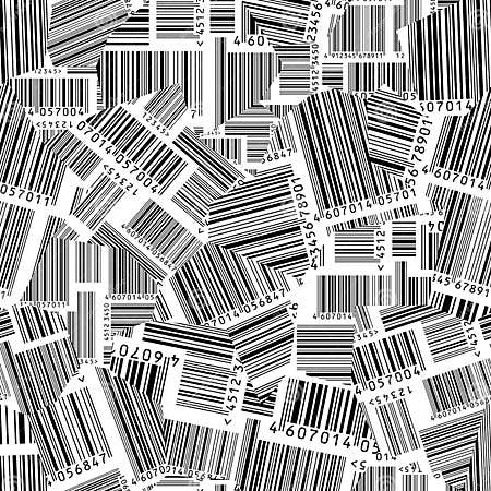 Barcodes Torn (seamless Vector Wallpaper) Stock Vector - Illustration ...
