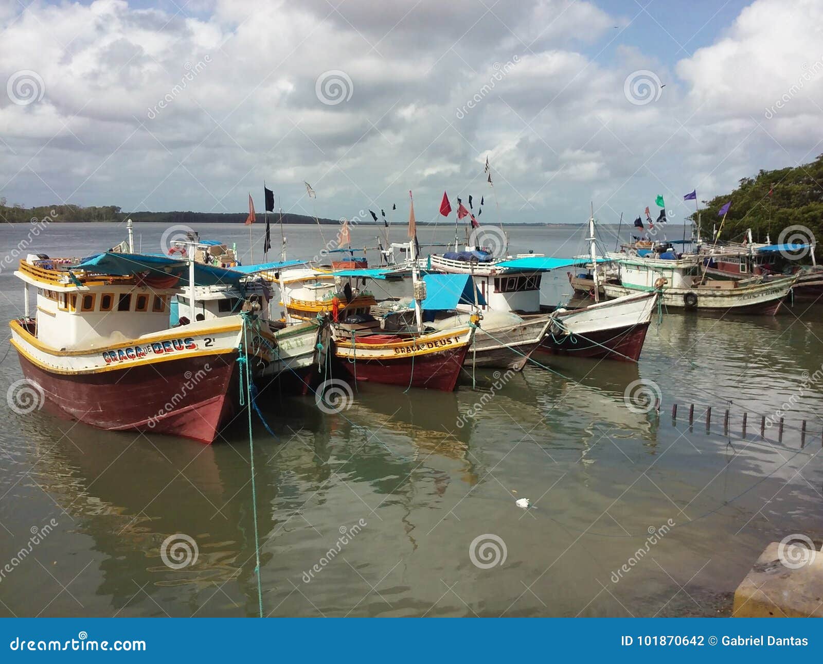 Barcos no rio, Brasil fotografia editorial. Imagem de pesca - 101870642