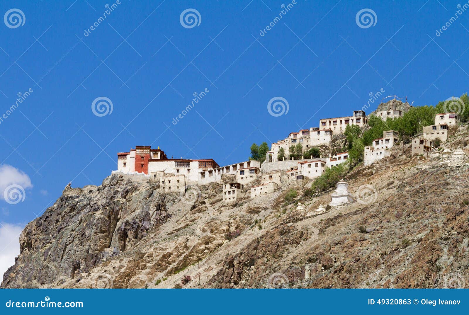 Bardan Monastery Panorama at Sunny Day Stock Image - Image of gompa ...