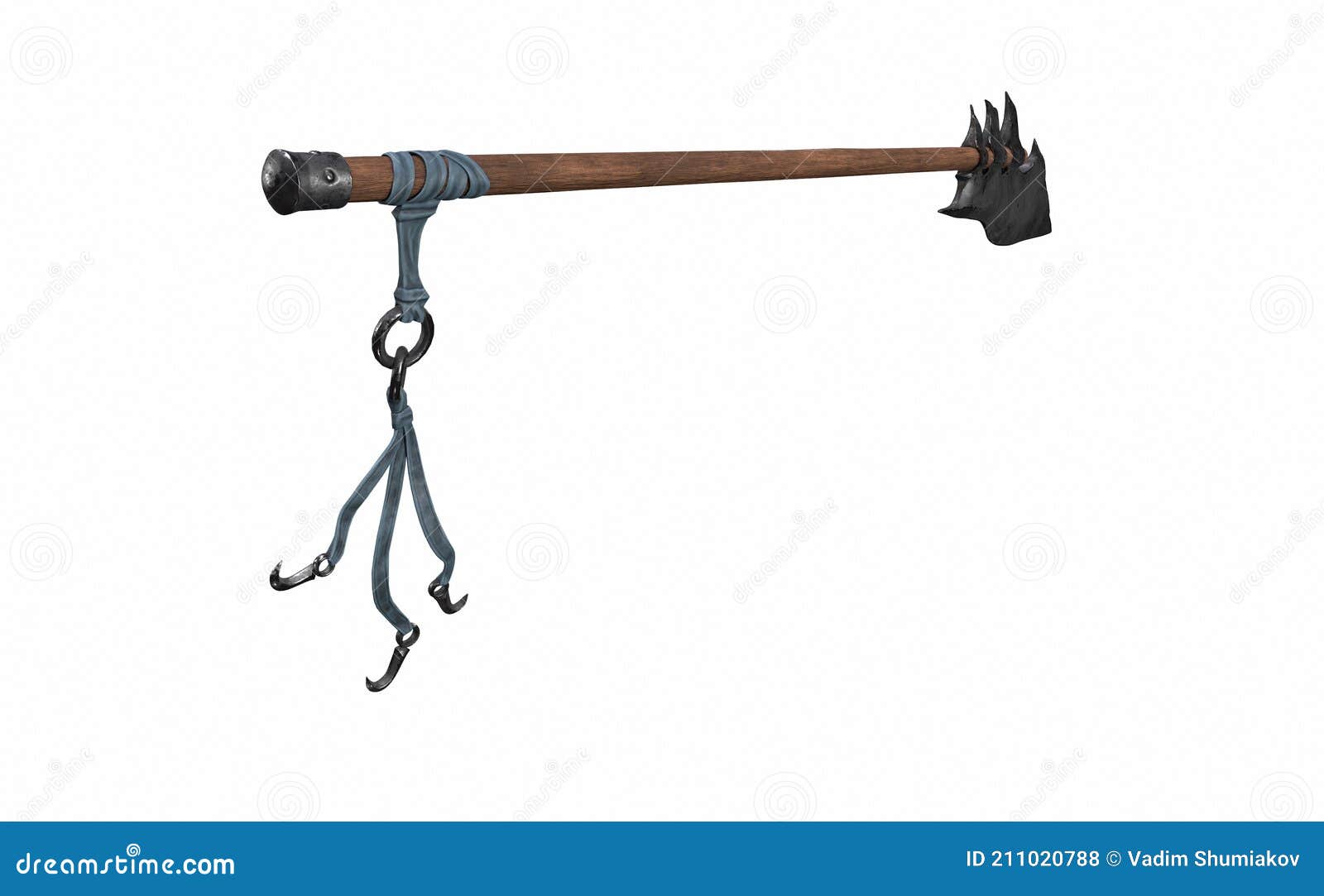 Weapon, Bardiche Poleaxes And Musket Cartoon Vector | CartoonDealer.com ...