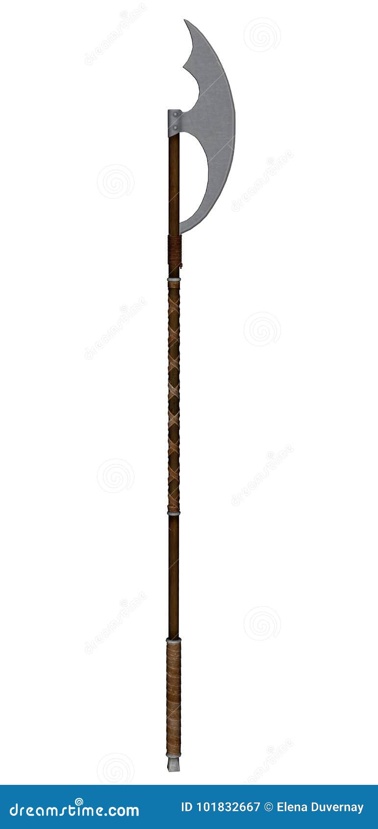 Weapon, Bardiche Poleaxes And Musket Cartoon Vector | CartoonDealer.com ...