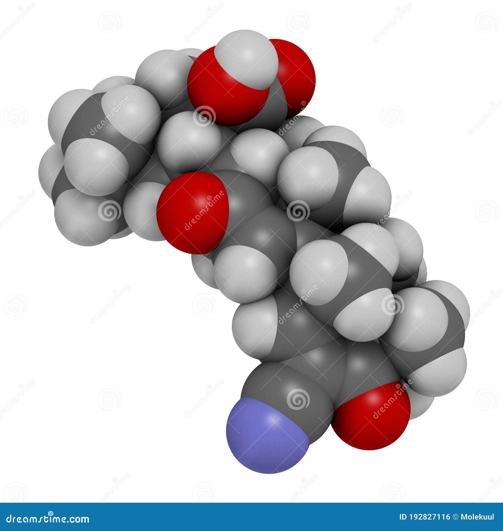 Bardoxolone Drug Molecule. 3D Rendering Stock Photo - Illustration of ...
