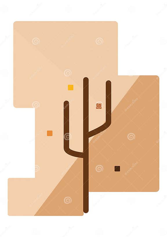 Bare Abstract Tree. Vector Illustration Decorative Design Stock Vector ...
