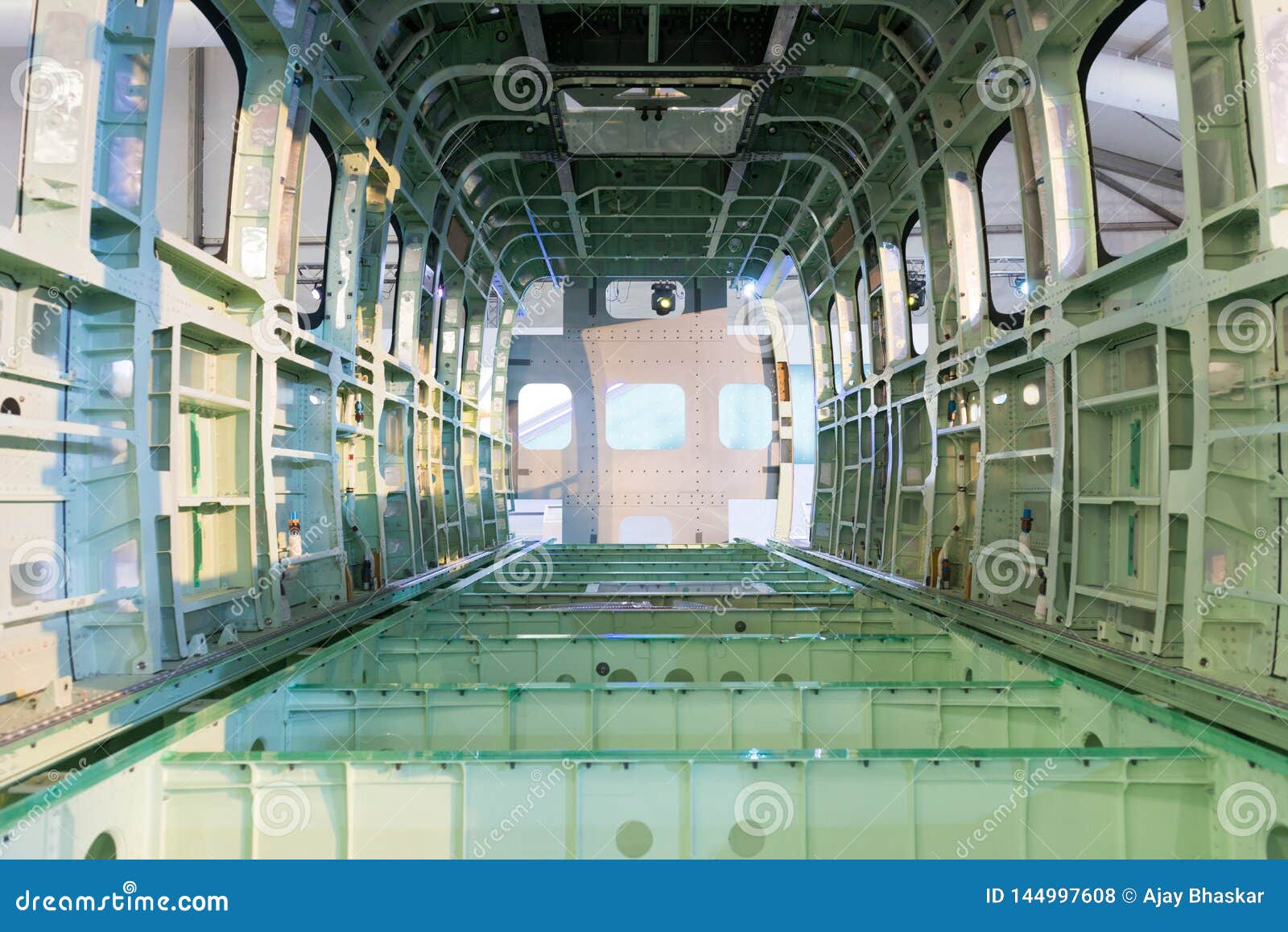Bare Empty Shell Fuselage of a Plane Stock Photo - Image of empty ...