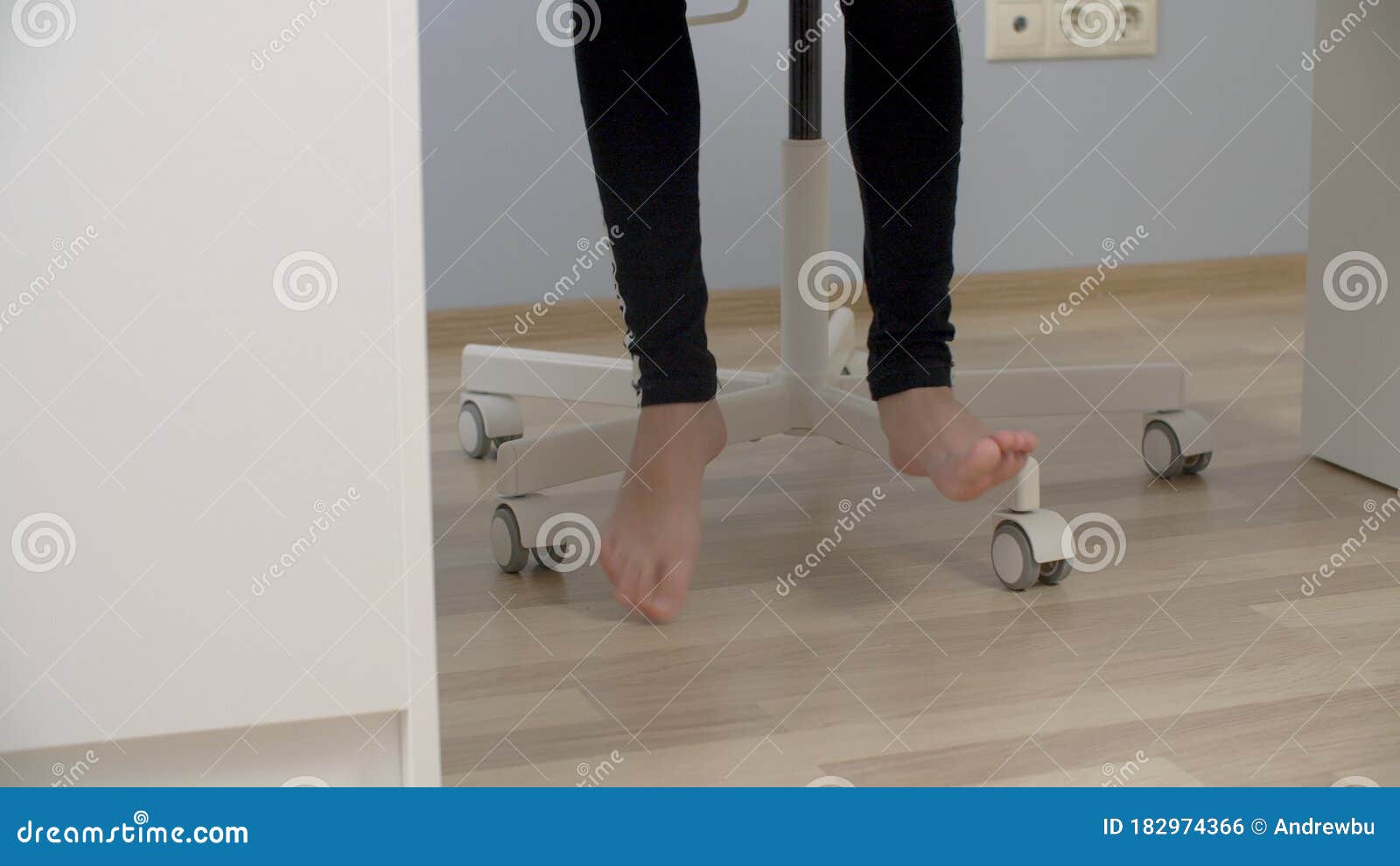 Bare Feet Swaying Under Table Stock Footage - Video of bare ...