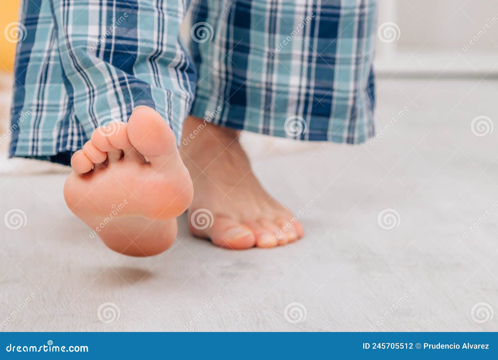Feet Walking on the Floor at Home Stock Photo - Image of feet, concept ...