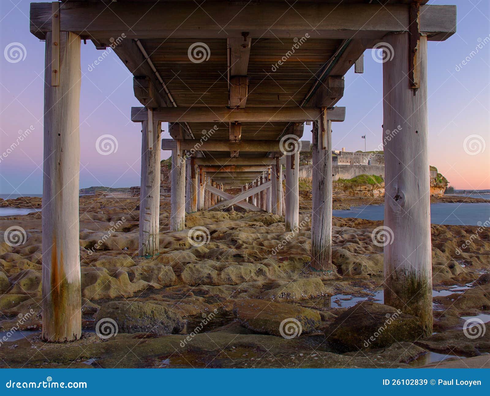 Bare island bridge stock image. Image of sandstone, jetty - 26102839