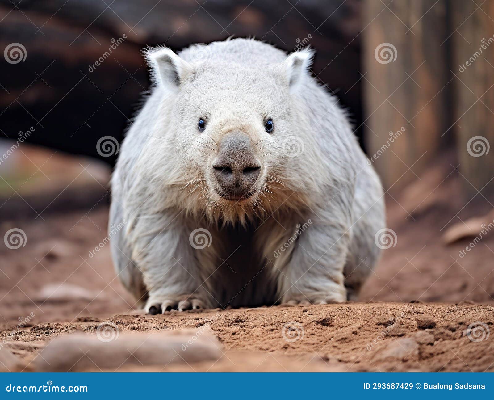 Ai Generated Illustration Wildlife Concept of Bare Nosed Wombat Stock ...