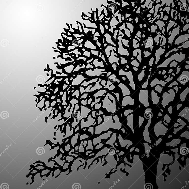 Bare tree vector stock vector. Illustration of decoration - 10048959