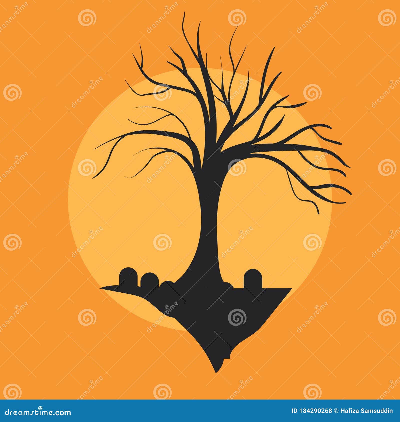 Bare Tree. Vector Illustration Decorative Background Design Stock ...