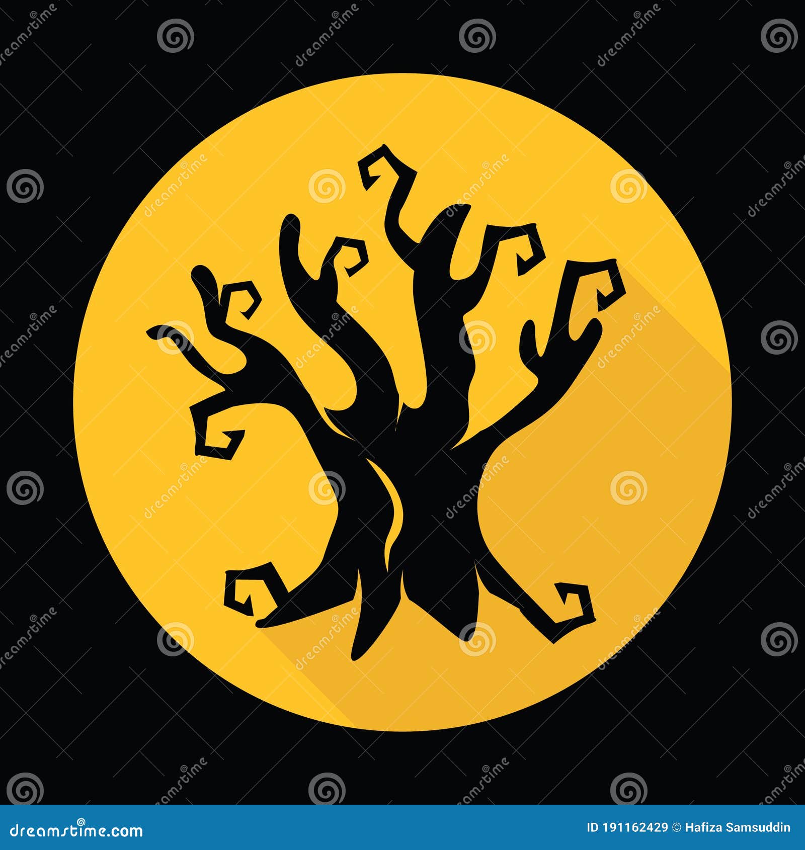 Bare Tree. Vector Illustration Decorative Design Stock Vector ...