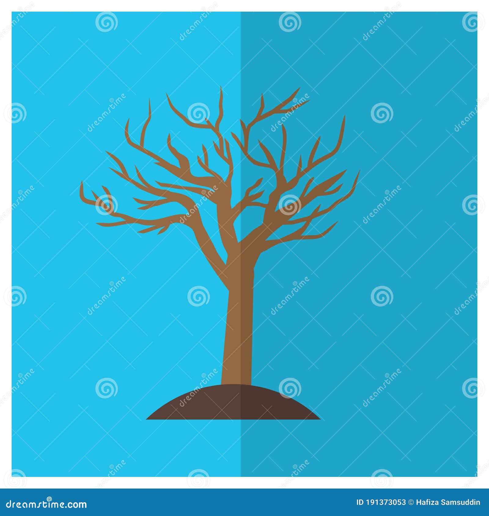 Bare Tree. Vector Illustration Decorative Design Stock Vector ...
