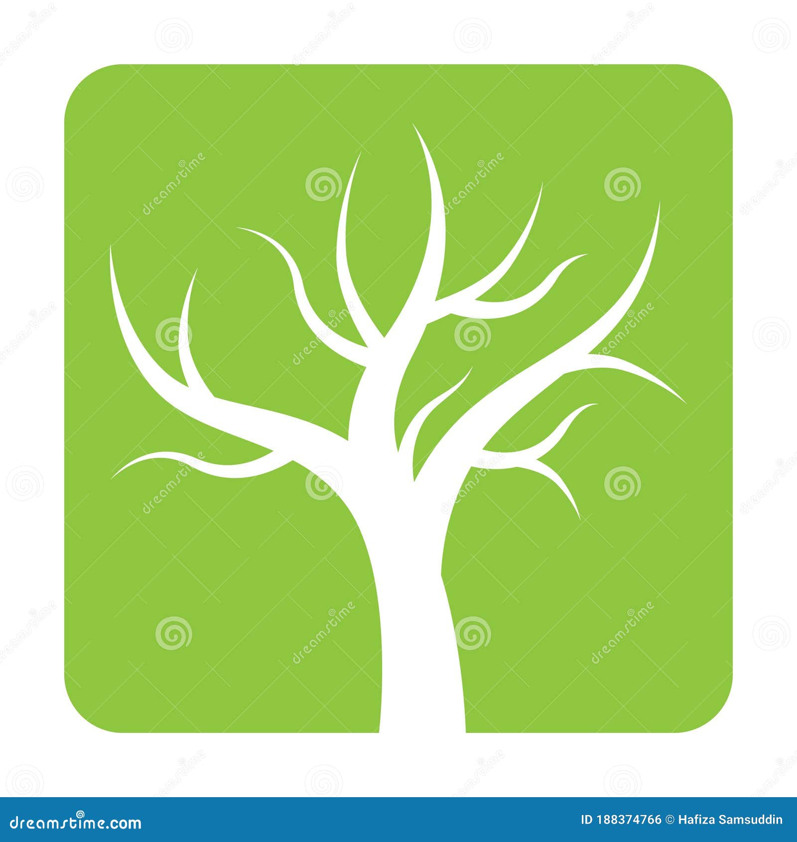 Bare Tree. Vector Illustration Decorative Design Stock Vector ...