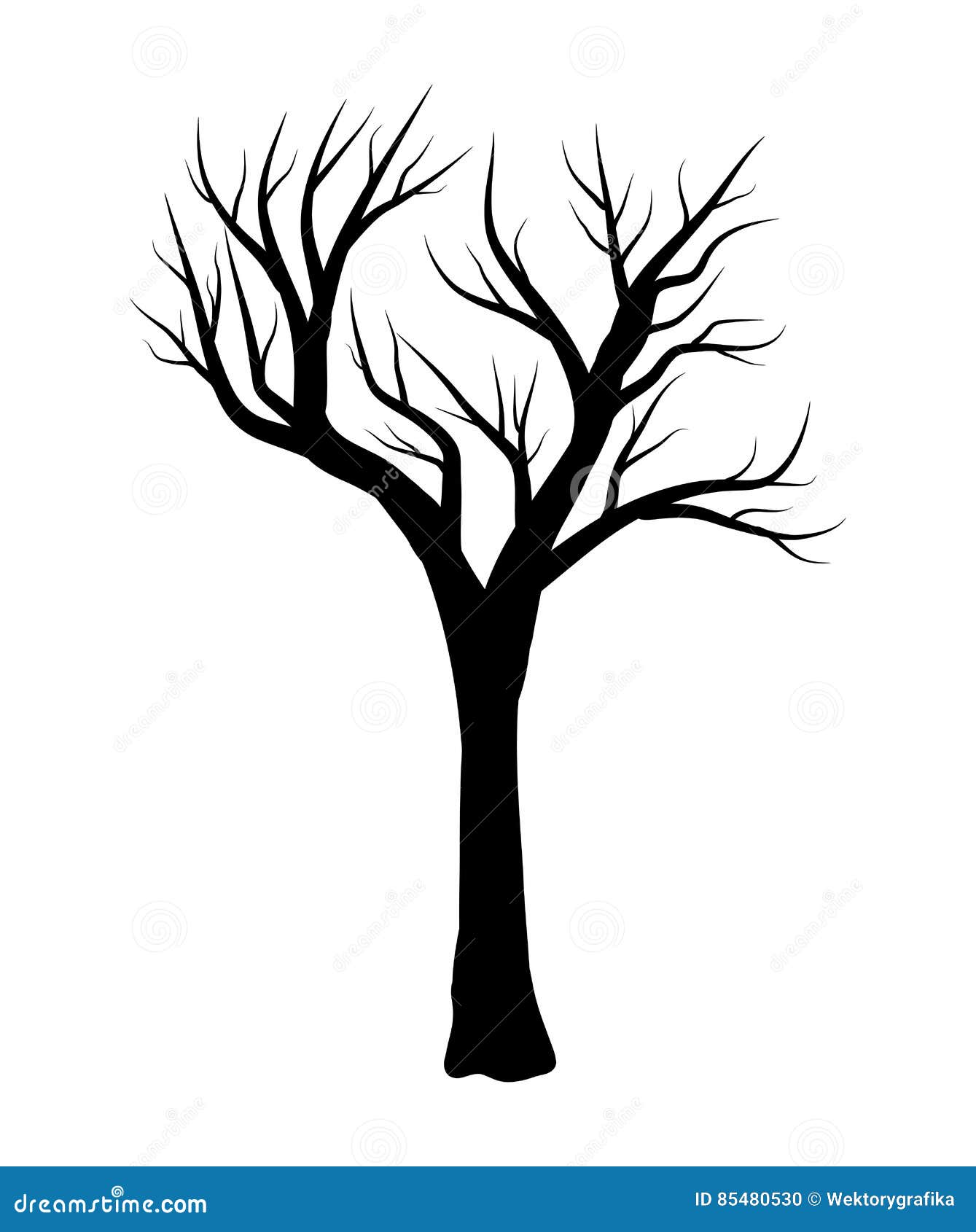 Bare Tree Vector Symbol Icon Design. | CartoonDealer.com #85480530