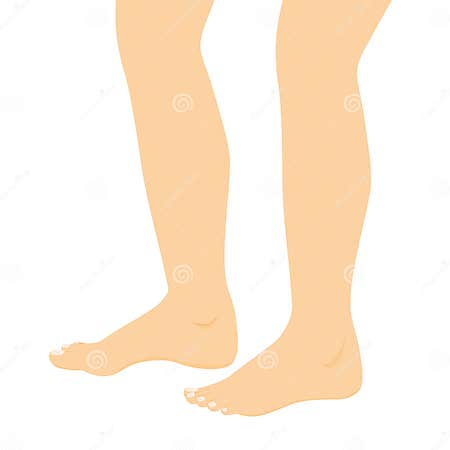 Bare Walking Legs, Taking a Step Stock Vector - Illustration of person ...