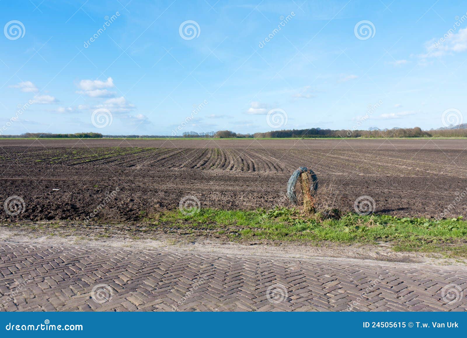 Bare Winter Farmland Waiting for Spring Stock Image - Image of line ...