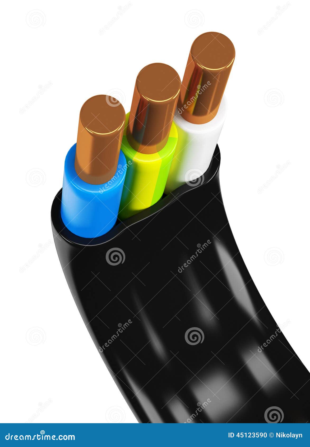 Wires, Cable Logo. Hank Of Cable On A Dark Background. Colored Cable ...