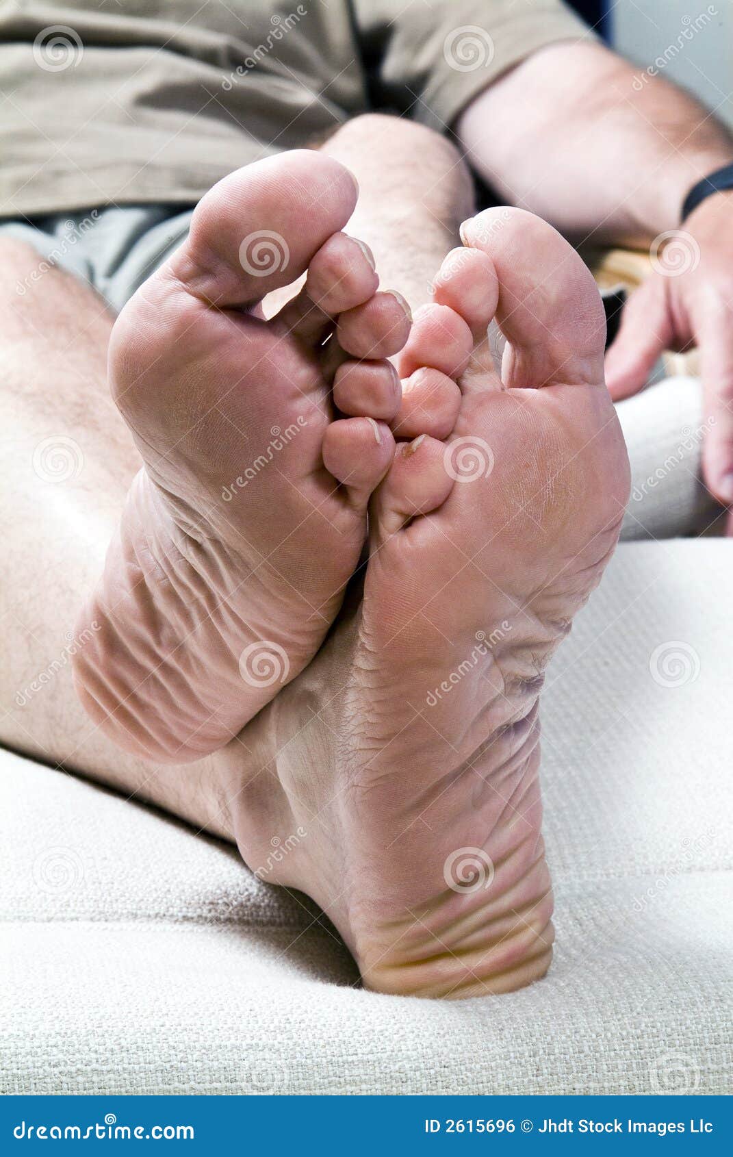 Barefoot stock photo. Image of heal, feet, pedicure, blue - 2615696